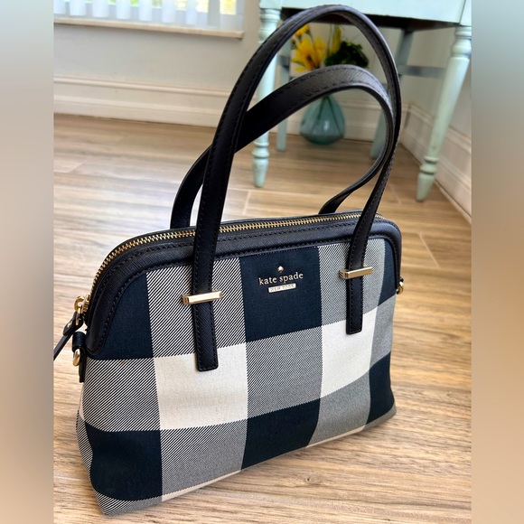 kate spade | Bags | Kate Spade Black And White Checkered Tote | Poshmark